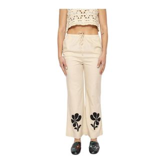 Thinking Mu Damen, Hosen, Beige, MGr&ouml;&szlig;e