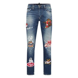 Philipp Plein Herren, Jeans, Blau, W36Gr&ouml;&szlig;e