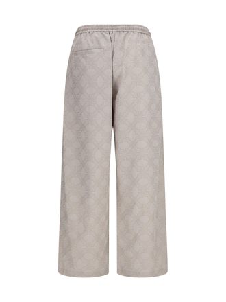 Off-white Mens Arrow All-Over Monogram Pants String Cotton Trousers
