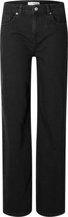 Selected Damen SLFALICE HW Wide Long NOOS Jeans, Black Denim, 27W x 32L