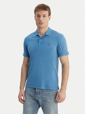 Napapijri Poloshirt Elbas NP0A4GB4 Blau Regular Fit