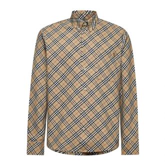 Burberry Button-Down Hemd - - Shirts - Herren - Beige - L