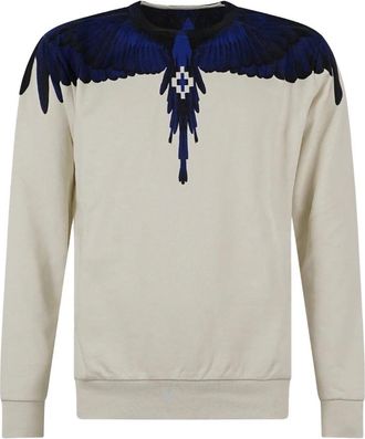 Marcelo Burlon SweaT-shirt ras du cou - Homme - Sweatshirts et sweats &agrave; capuche - Beige - Taille: L