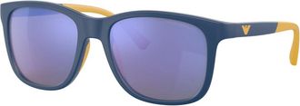 Emporio Armani unisex, Accessoires, Bleu, Taille: 49 MM 4184 Lunettes de soleil