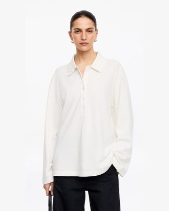 Arket Pikee-Poloshirt -Wei&szlig;