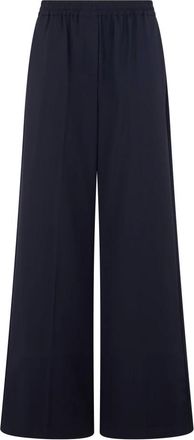 Max Mara Femme, Pantalons, Noir, Taille: 38 FR Loose Wool Pantalons
