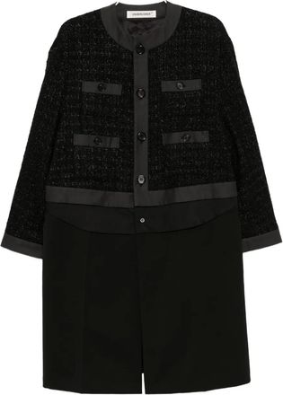 Undercover manteau en laine mélangée - Noir