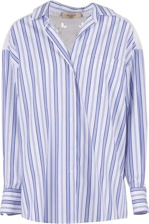 Max Mara Femme, Blouses et Chemises, Bleu, Taille: 38 FR Camicia Tessile