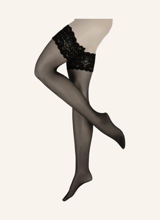 Wolford Halterlose Str&uuml;mpfe Satin Touch 20 Den schwarz