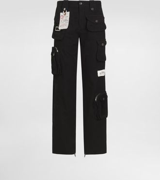 Dolce & Gabbana Waxed Faille Trousers - Mann Hosen Und Shorts Schwarz Stoff 50