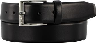 HUGO BOSS Herren G&uuml;rtel schwarz Glattleder