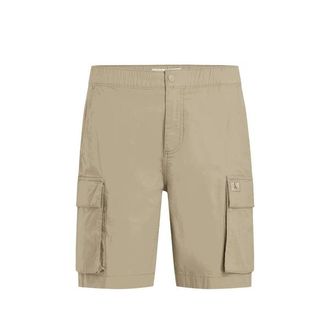 Calvin Klein gerade Shorts in gemischter Baumwolle - Beige