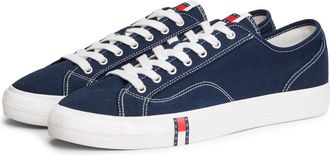Tommy Jeans Sneaker TOMMY JEANS ARCHIVE VULC Y2K, Herren, Gr. 40, dunkelblau, Baumwolle, unifarben, Schuhe Sneaker, Freizeitschuh, Halbschuh, Schn&uuml;rschuh mit Logo