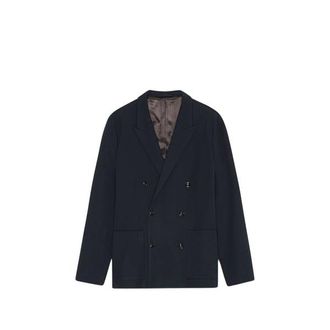 Nn.07 Veste col tailleur en laine m&eacute;lang&eacute;e