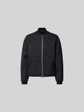 Moose Knuckles Bomberjacke mit Allover-Logo-Stitching