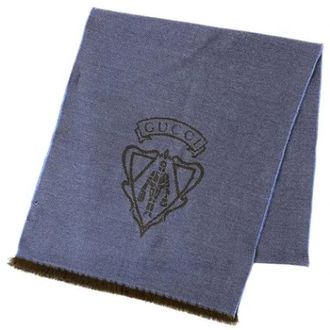 Gucci Pre-owned Wolle schals - - Pre-owned - Damen - Blau - ONE SIZE