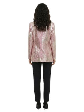 Dolce & Gabbana Sequin-Embellished Silk Blend Blazer - Multicolor