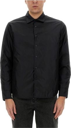 Aspesi Homme, Vestes, Noir, Taille: L Veste Chemise L&eacute;g&egrave;re Isol&eacute;e