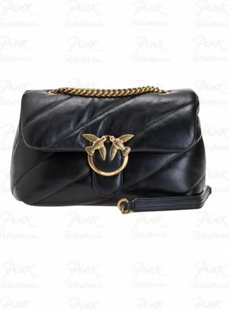 Pinko Pinko, Femme, Sacs, Noir, Taille: ONE Size Classic Love Bag Puff