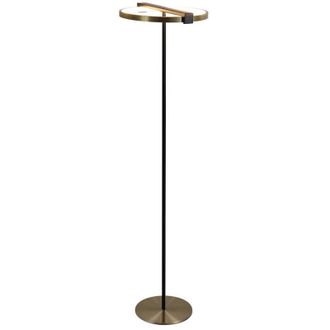 Searchlight Searchlight Aerial LED-Stehlampe, goldenes und schwarzes Metall