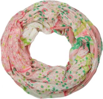 styleBREAKER Schlauchschal Loop mit Blumen Paisley Muster