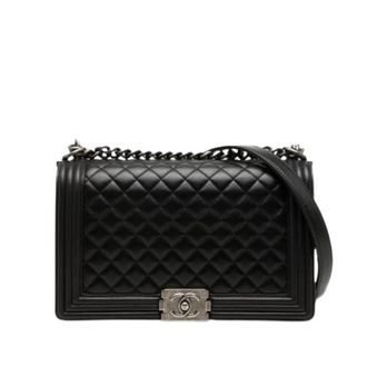 Chanel Pre-owned Boy Flap Schultertasche - - Pre-owned - Damen - Schwarzk - ONE SIZE