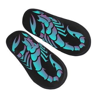 Generic Pantoufle Maison Motif Scorpion Hiver Pantoufles Unique Hiver Chaussures Chaudes Confortable Chaussons Maison Pour Chambre Camping Maison M