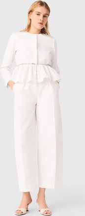 Maje Kurze Jacke Mit Schmuckg&uuml;rtel - Wei&szlig; - Maje