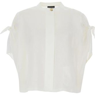 Emporio Armani Leichte wei&szlig;e Bluse - - Blouses & Shirts - Damen - Wei&szlig; - M