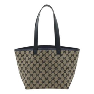 Gucci Pre-owned Vintage Canvas Tote Bag - - Pre-owned - Damen - Beige - ONE SIZE