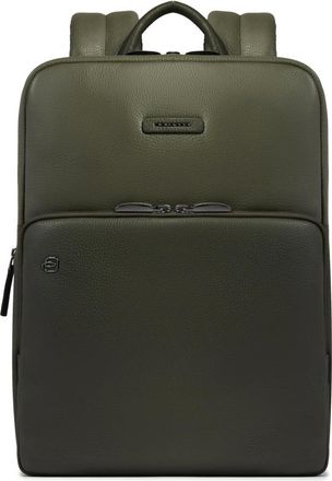 Piquadro Homme, Sacs, Vert, Taille: ONE Size Sac &agrave; dos fin extensible pour ordinateur portable 14
