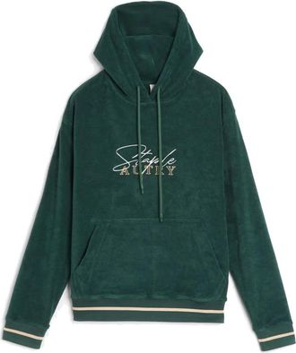 Autry Homme, Sweatshirts et sweats &agrave; capuche, Vert, Taille: M Chenille Sweat &agrave; capuche