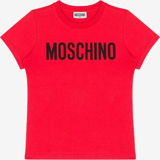 Moschino T-shirt en jersey Logo Print - Rouge