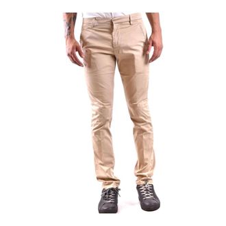 Dondup Beige Baumwoll-Zip-Hose - - Trousers - Herren - Beige - W35