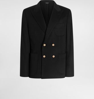 Dolce & Gabbana Zweireihige Jacke Portofino Aus Kaschmir - Mann Anzüge Und Blazer Schwarz 52