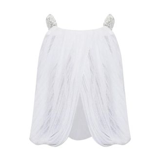 Balmain Bluse mit Perlenverzierung - - Tops - Damen - Wei&szlig; - M