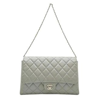 Chanel Pre-owned Matelasse Coco Mark Leder Kettentasche - - Pre-owned - Damen - Grau - ONE SIZE