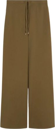 Max Mara Femme, Pantalons, Vert, Taille: 38 FR Wide Pantalons