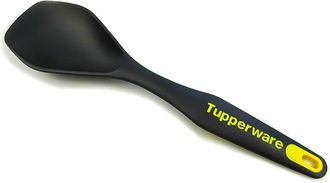 Tupperware Servierlöffel Schwarz-Gelb D166, 1 Stück, Kunststoff, TOP-Servierlöffel
