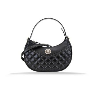 Versace Gesteppte Leder-Umh&auml;ngetasche - - Bags - Damen - Schwarzk - ONE SIZE