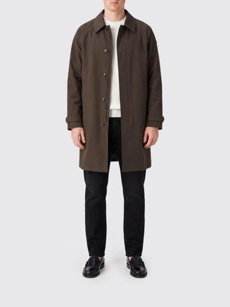 Duno Knielanger Trenchcoat aus Polyester mit Riegeln an den &Auml;rmelabschl&uuml;ssen