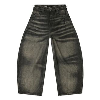 Diesel Jean large - Femme - Jeans - Noir - Taille: W27