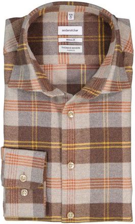Seidensticker Seidensticker Herren Hemd braun
