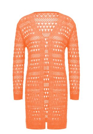 Mymo Strickjacke Frauen orange