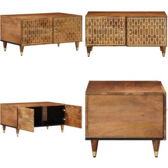 vidaXL Couchtisch 80x50x40 cm Massivholz Mango - Couchtisch - Wohnzimmertisch - Mangoholztisch - Sideboard - tv Stand - Home & Living