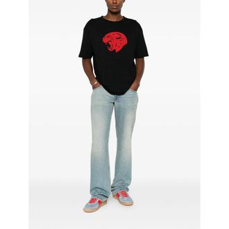 Valentino Panther Print T-Shirt - Black