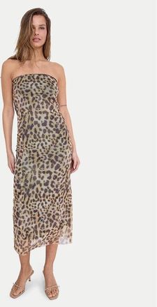 Noisy May Sommerkleid Lesley 27033993 Braun Slim Fit