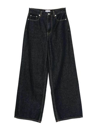 Ganni Straight Leg Jeans - Denim