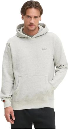Superdry Homme, Sweatshirts et sweats &agrave; capuche, Gris, Taille: M Essential Sweat &agrave; capuche