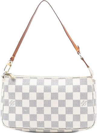Louis Vuitton Hobo Bags - Damier Azur Pochette Accessoires - Gr. unisize - in Wei&szlig; - f&uuml;r Damen
